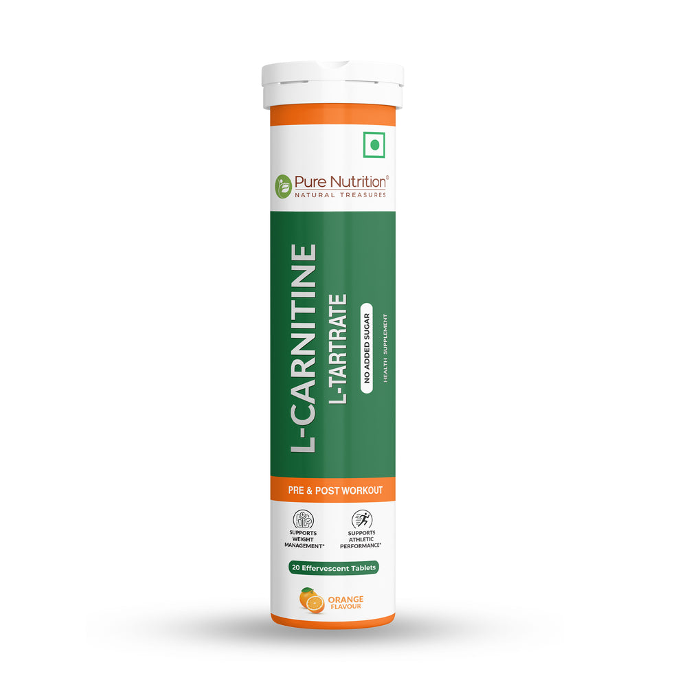 Pure Nutrition L-Carnitine L-Tartrate Effervescent Tablets – Orange Fl