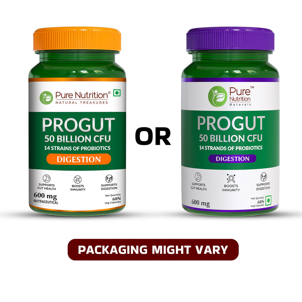Progut Capsule - 50 Billion CFU Probiotic for Gut Health & Immunity ...