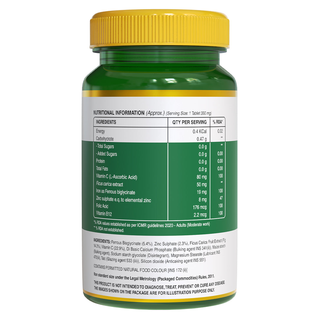 Iron - 60 Veg Tablets – HERBS NUTRIPRODUCTS